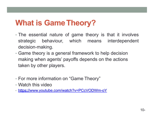 Chapter 7 a market structure game theory part a | PPT