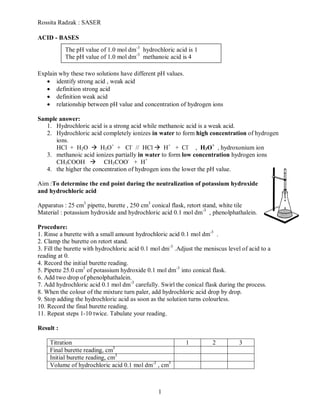 Chapter 7 acid base | PDF