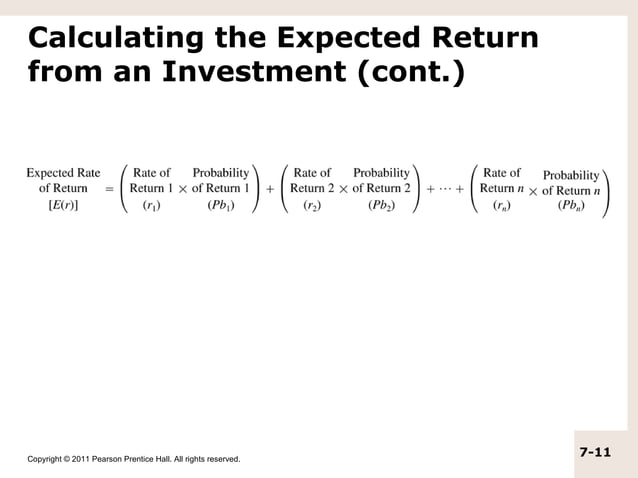 Chapter 7 an introduction to risk and return | PPT