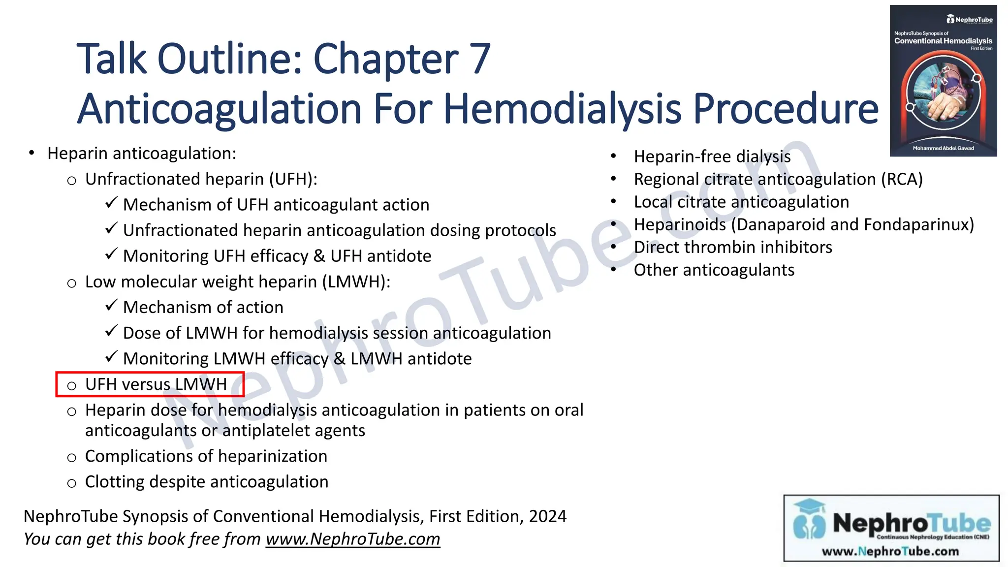 Hemodialysis: Chapter 7, Anticoagulation For Hemodialysis Procedure - Dr.Gawad | PDF