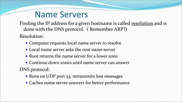 Computer Networks - DNS | PPT