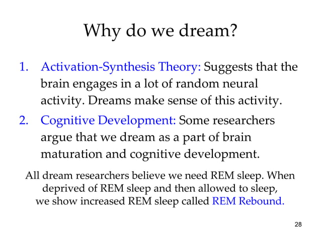 Chapter 7 ap psych- States of Consciousness | PPT