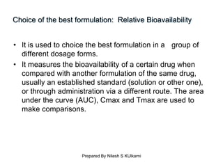 Bioavailability and Bioequivalence | PPT