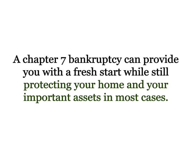 Chapter 7 Bankruptcy: Understanding the Basics | PPT