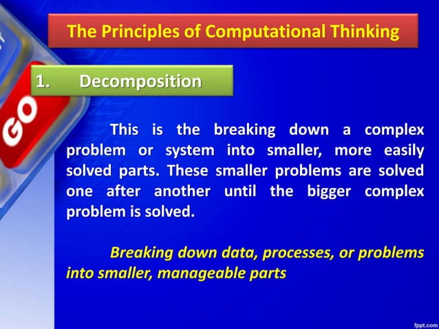 Chapter 7 basics of computational thinking | PPTX