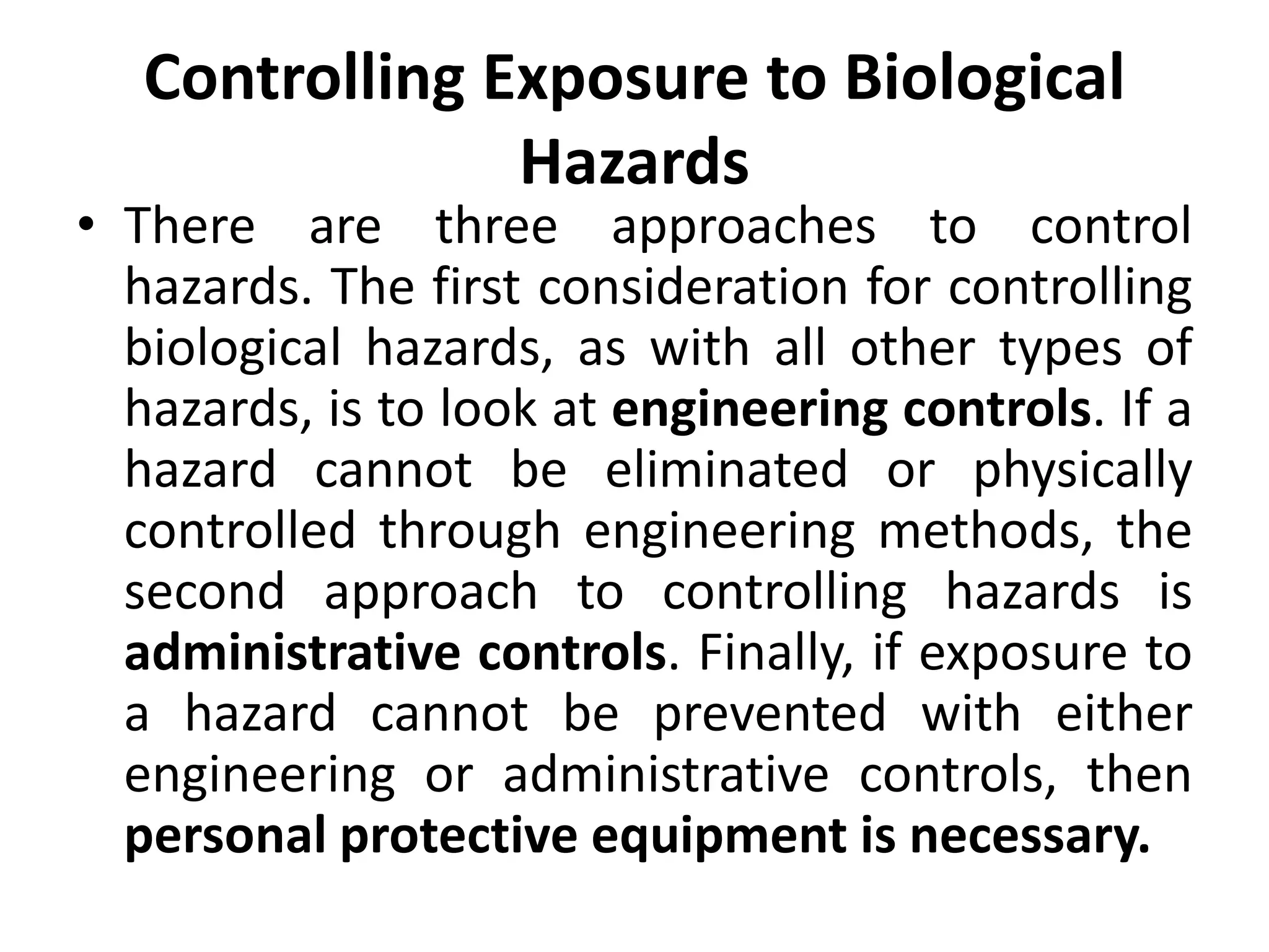 Chapter 7 biological hazards | PPTX