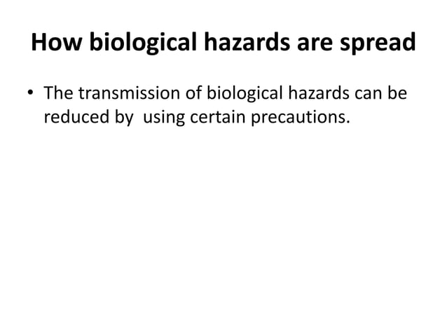 Chapter 7 biological hazards | PPT