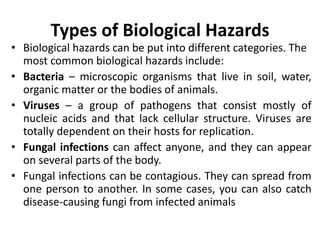 Chapter 7 biological hazards | PPTX