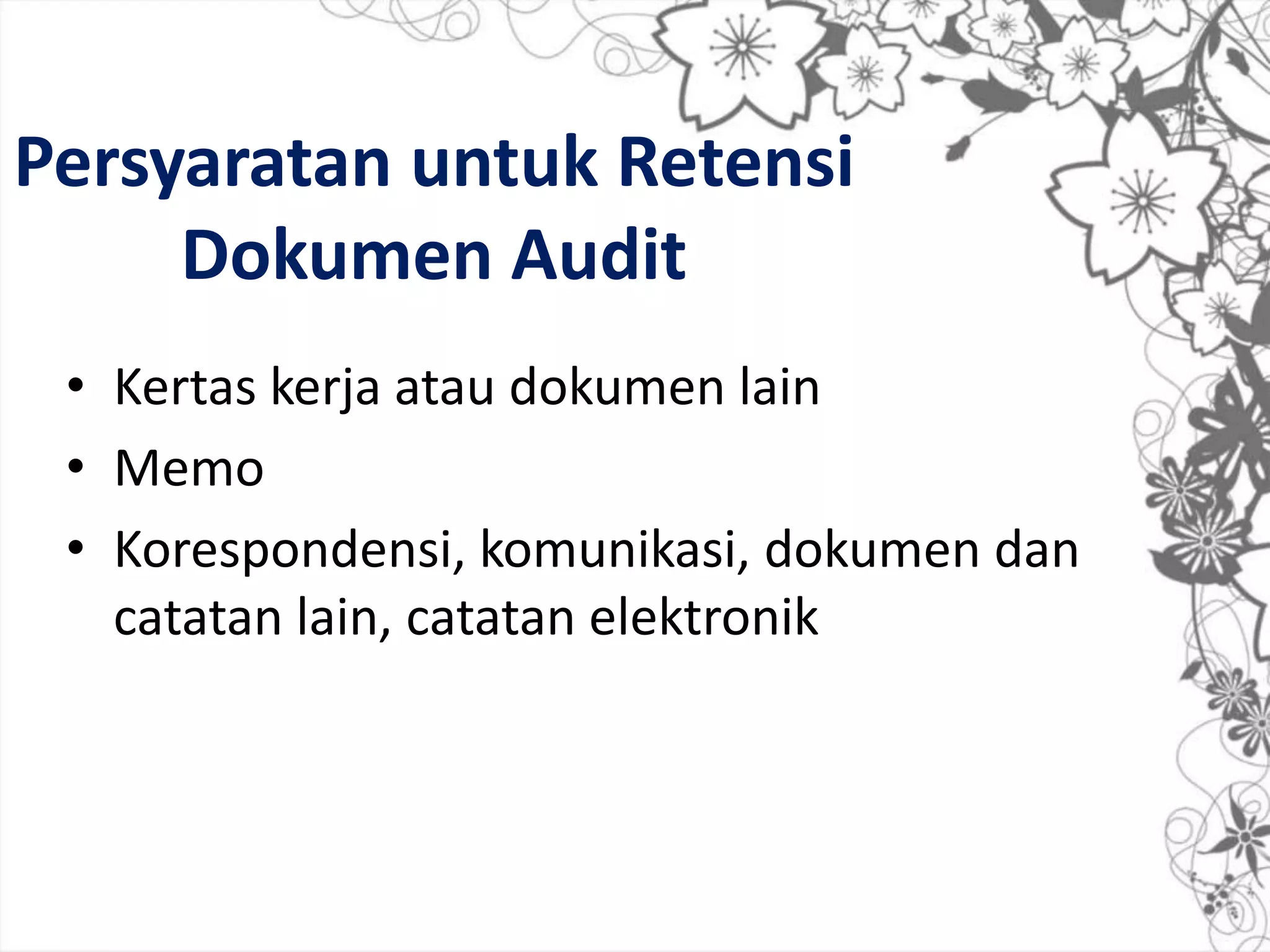 Chapter 7 - Bukti Audit | PPTX