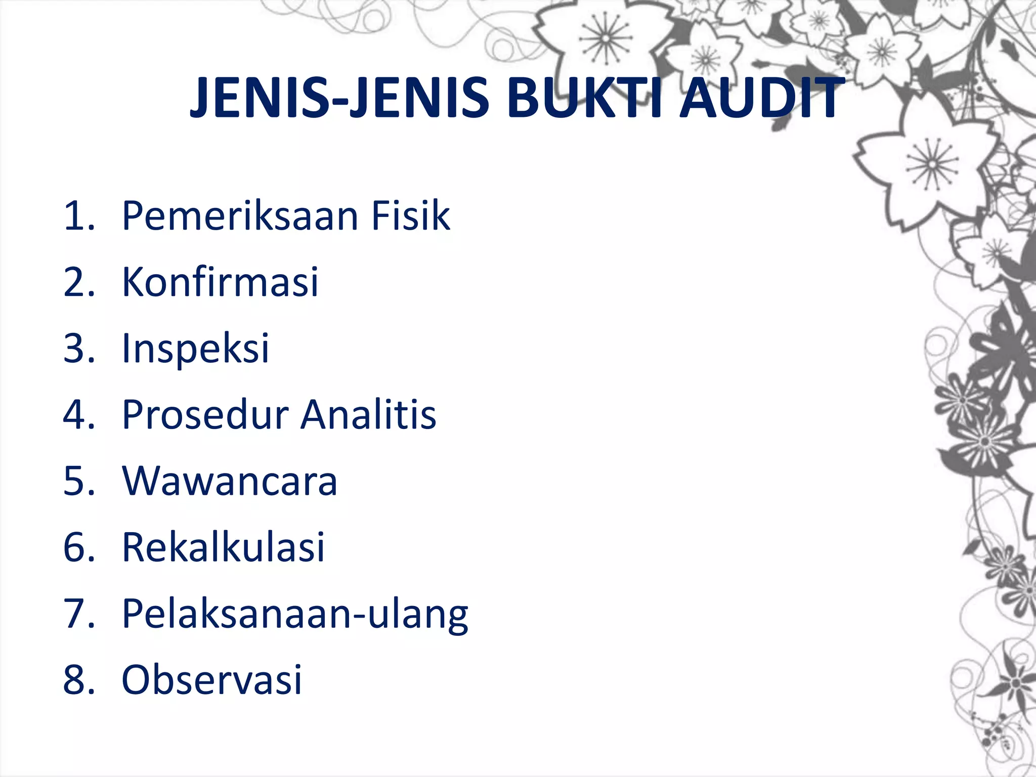 Chapter 7 - Bukti Audit | PPTX