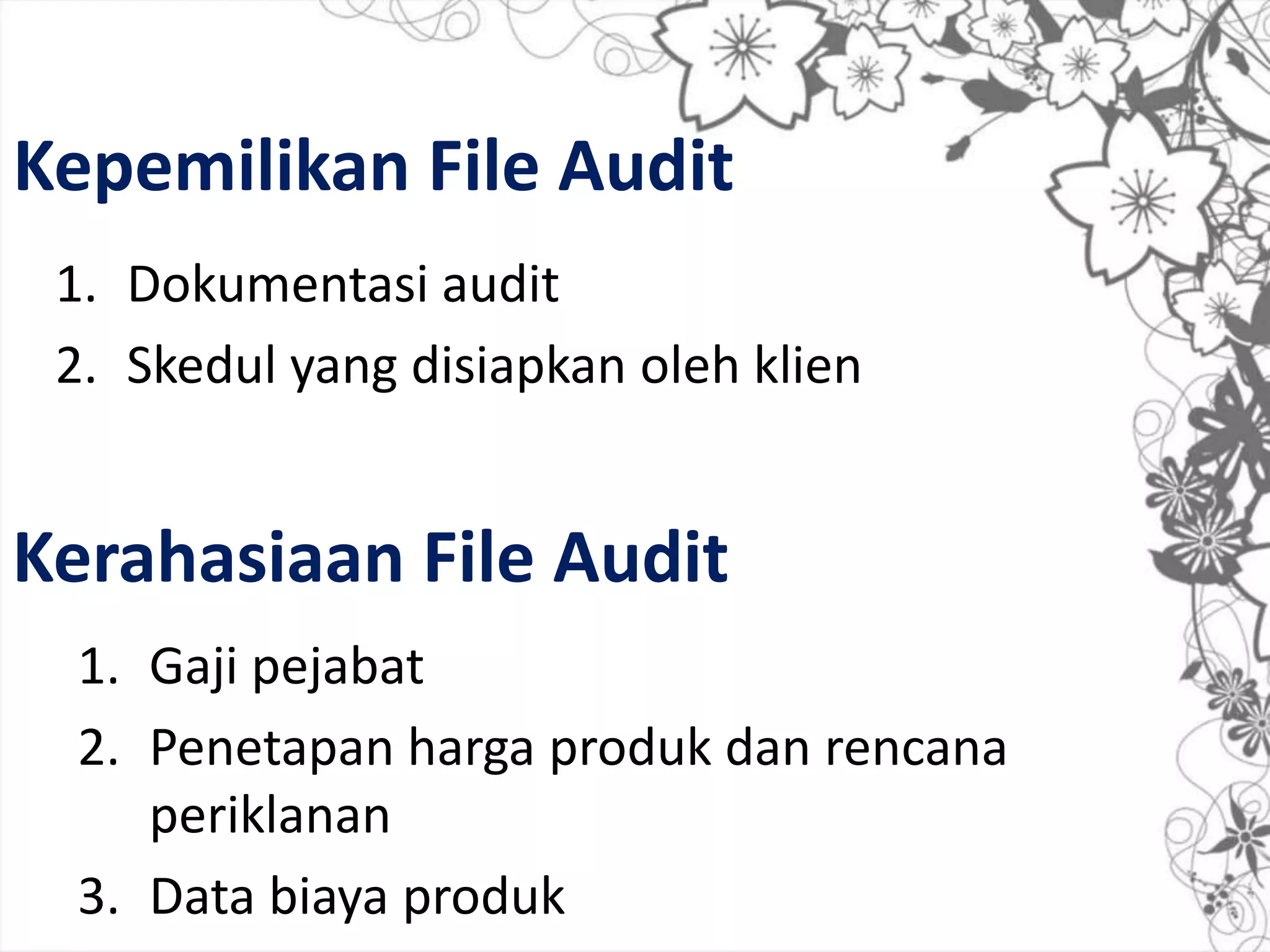 Chapter 7 - Bukti Audit | PPTX