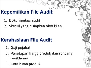 Chapter 7 - Bukti Audit | PPTX