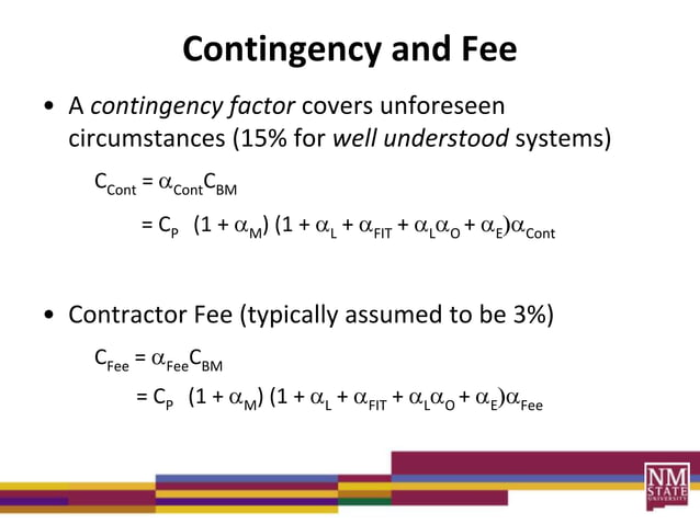 Chapter 7 capital cost estimation | PPTX