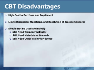 Computer Based Training Methods | PPTX