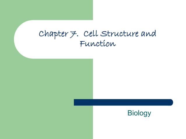 Chapter 7 cells power point student version | PPT