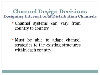 Chapter 7 Channel. on marketing managmen | PPTX