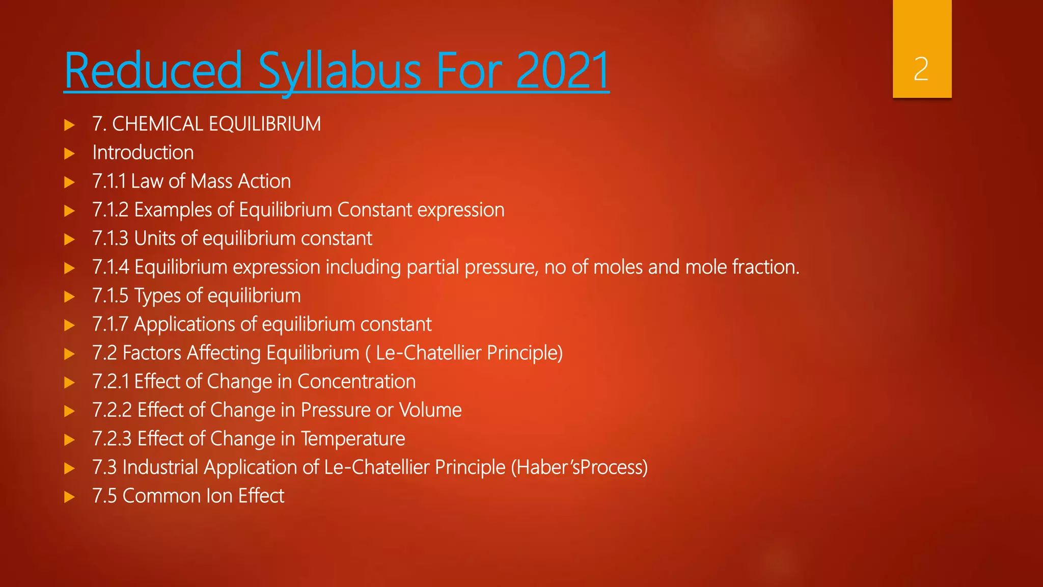 Chapter 7 chemical eqilibrium | PPTX