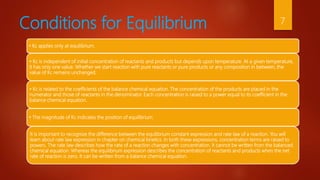 Chapter 7 chemical eqilibrium | PPTX | Chemistry | Science