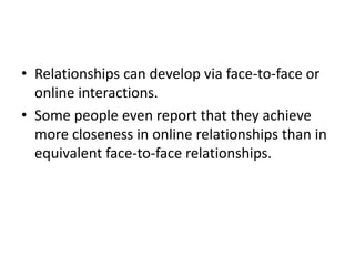 Chapter 7 (communication in the stages of relationships) | PPTX