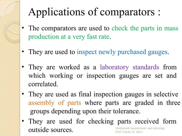 chapter 7Types of comparators-04.08.2024 - 1.pptx | Musical Instruments ...