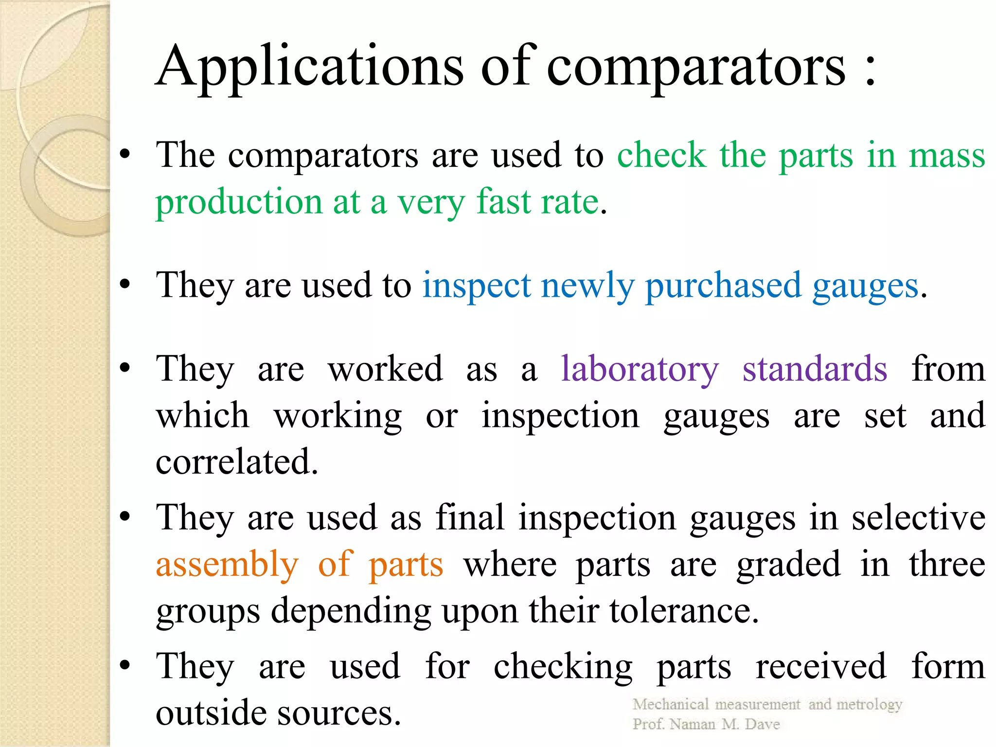 Comparators | PDF