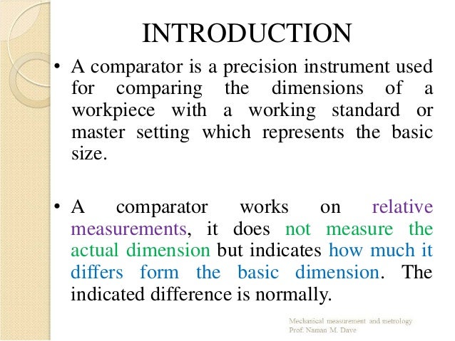 Comparators