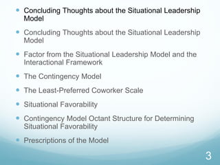 Contingency theories of leadership | PDF