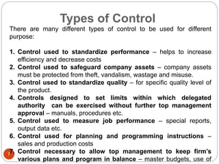Principles of Management Controlling | PPTX