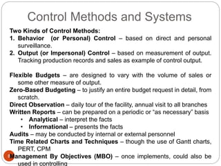 Principles of Management Controlling | PPTX