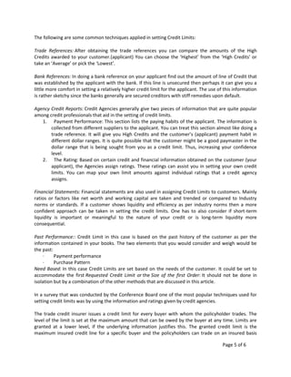 credit management | DOCX