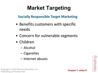 Chapter 7 Customer-Driven Marketing Strategy Creating Value for Target ...