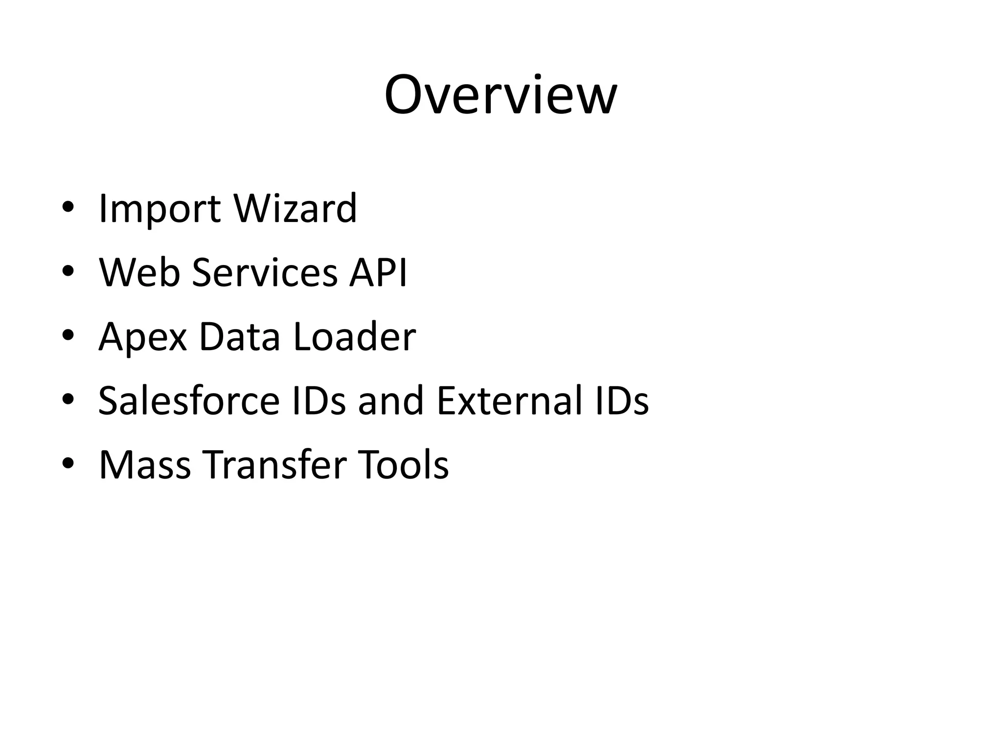 SFDC Data Loader | PPT