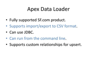 SFDC Data Loader | PPT