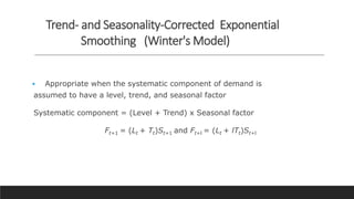 Chapter 7 demand forecasting in a supply chain | PPTX
