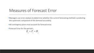 Chapter 7 demand forecasting in a supply chain | PPTX