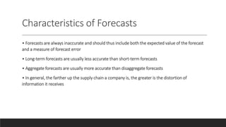 Chapter 7 demand forecasting in a supply chain | PPTX