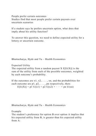 ChAPTER 7Demand for InsuranceBhattacharya, H.docx