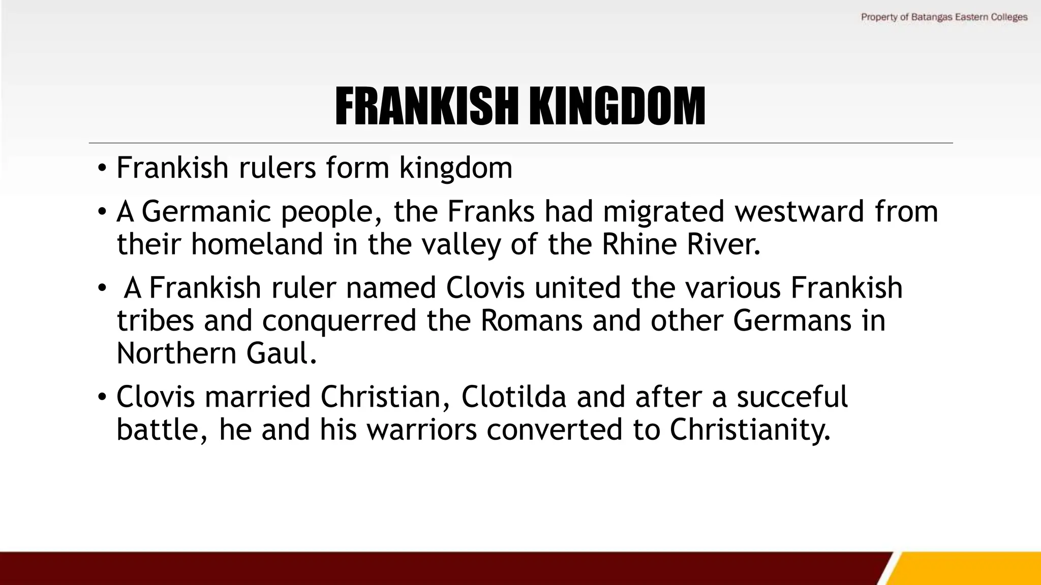 CHAPTER 7 EARLY MIDDLE AGES IN SOCIAL STUDIES | PPTX