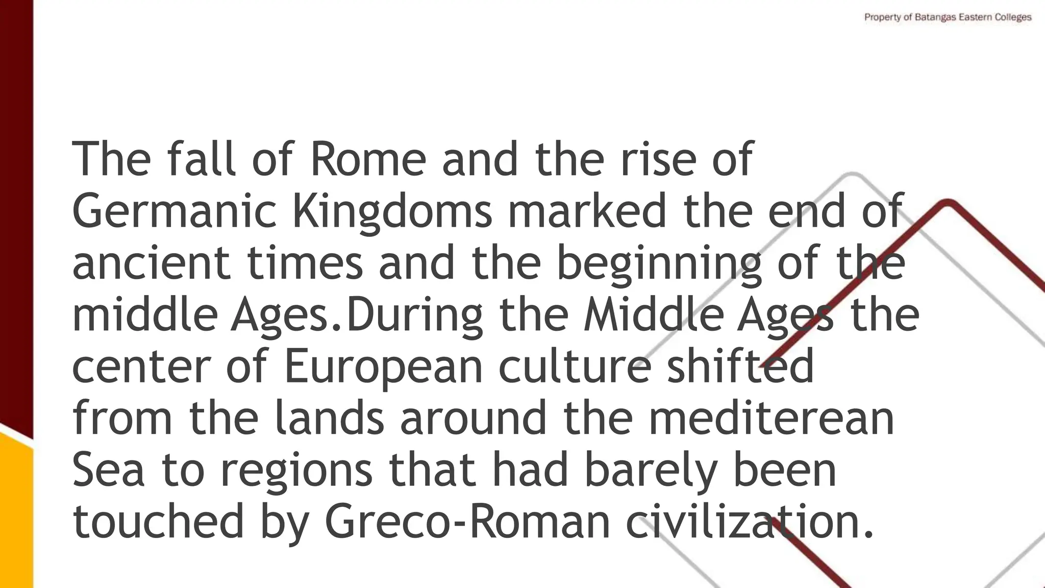 CHAPTER 7 EARLY MIDDLE AGES IN SOCIAL STUDIES | PPTX | Christianity ...