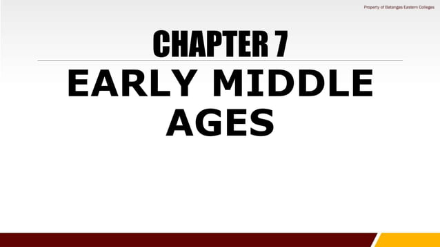 CHAPTER 7 EARLY MIDDLE AGES IN SOCIAL STUDIES | PPTX | Christianity ...