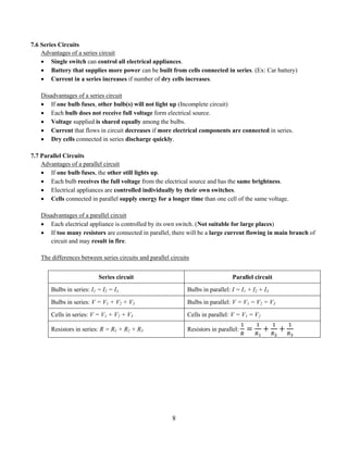 Chapter 7 Electricity | PDF