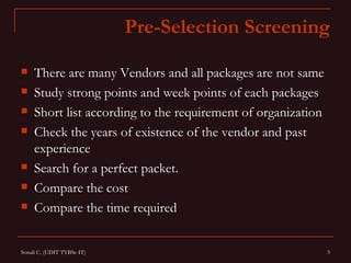 Chapter 7 Erp Implementation Lifecycle Alexis Leon | PPS