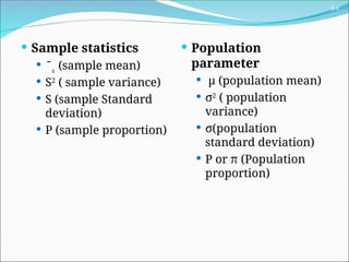 Chapter 7 note Estimation.ppt biostatics | PPT