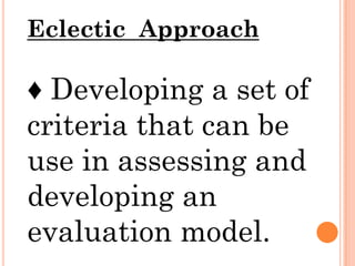Chapter 7 evaluation eisner model | PDF