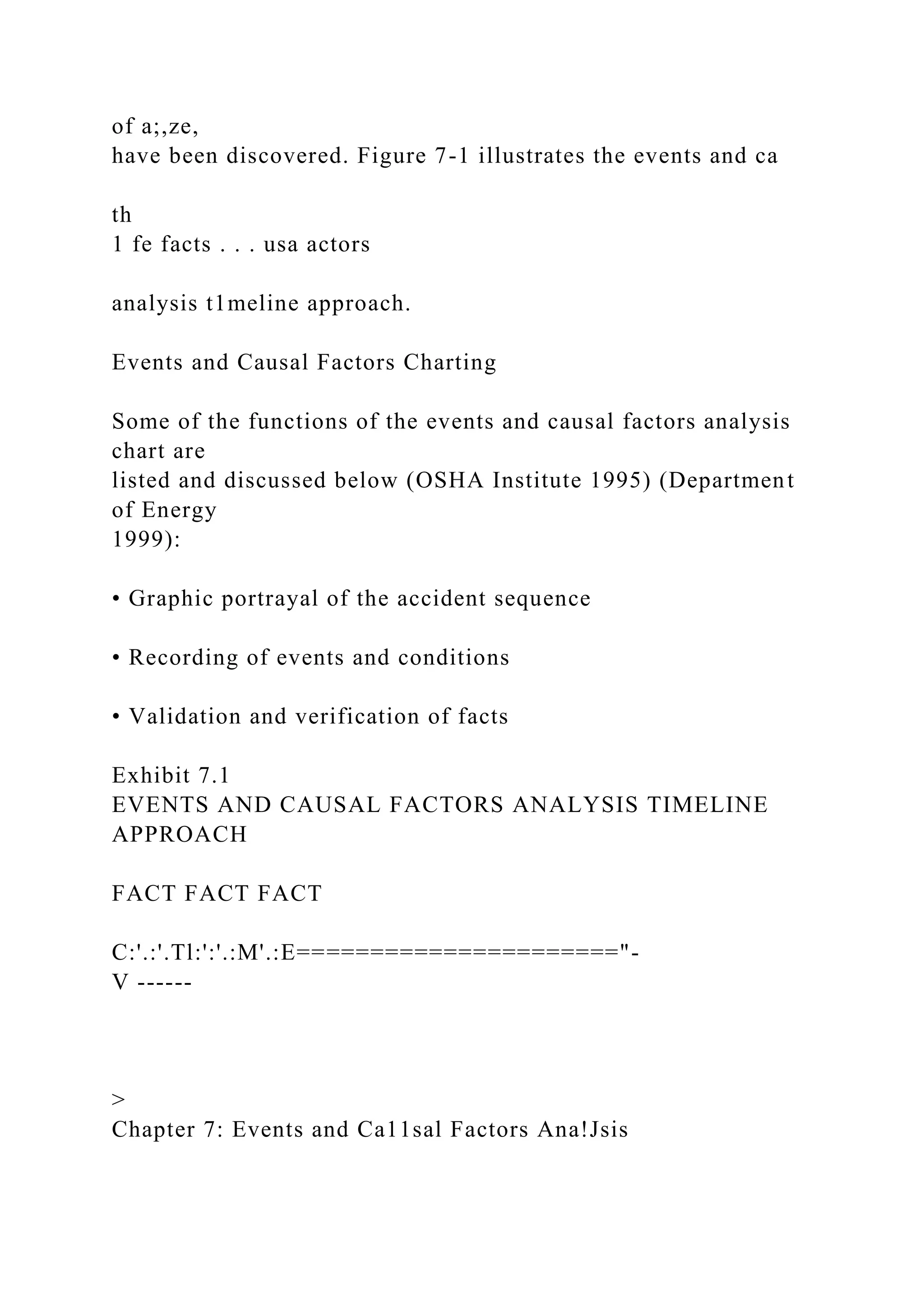 CHAPTER 7 Events and Causal Factors Analysis One.docx