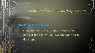 Chapter 7 expressions and assignment statements ii | PPT