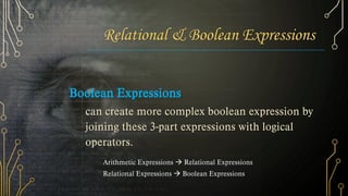 Chapter 7 expressions and assignment statements ii | PPT