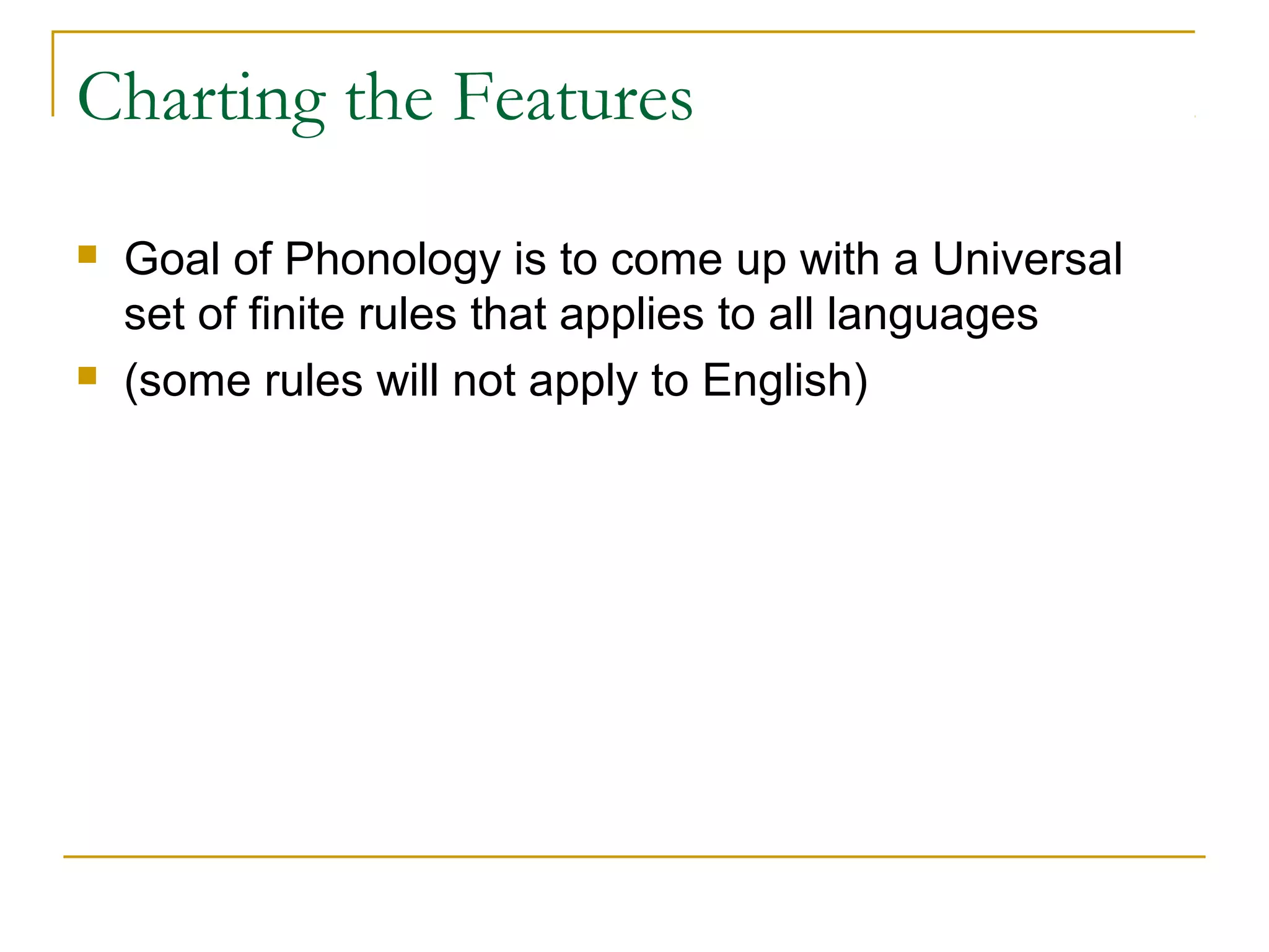 phonology Chapter 7 features | PPT