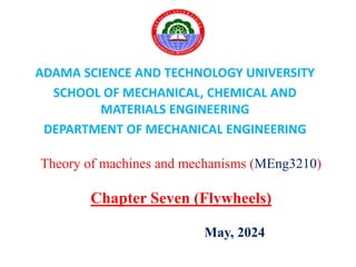 chapter 7 flywheel theory of machines and mechanisms.pptx