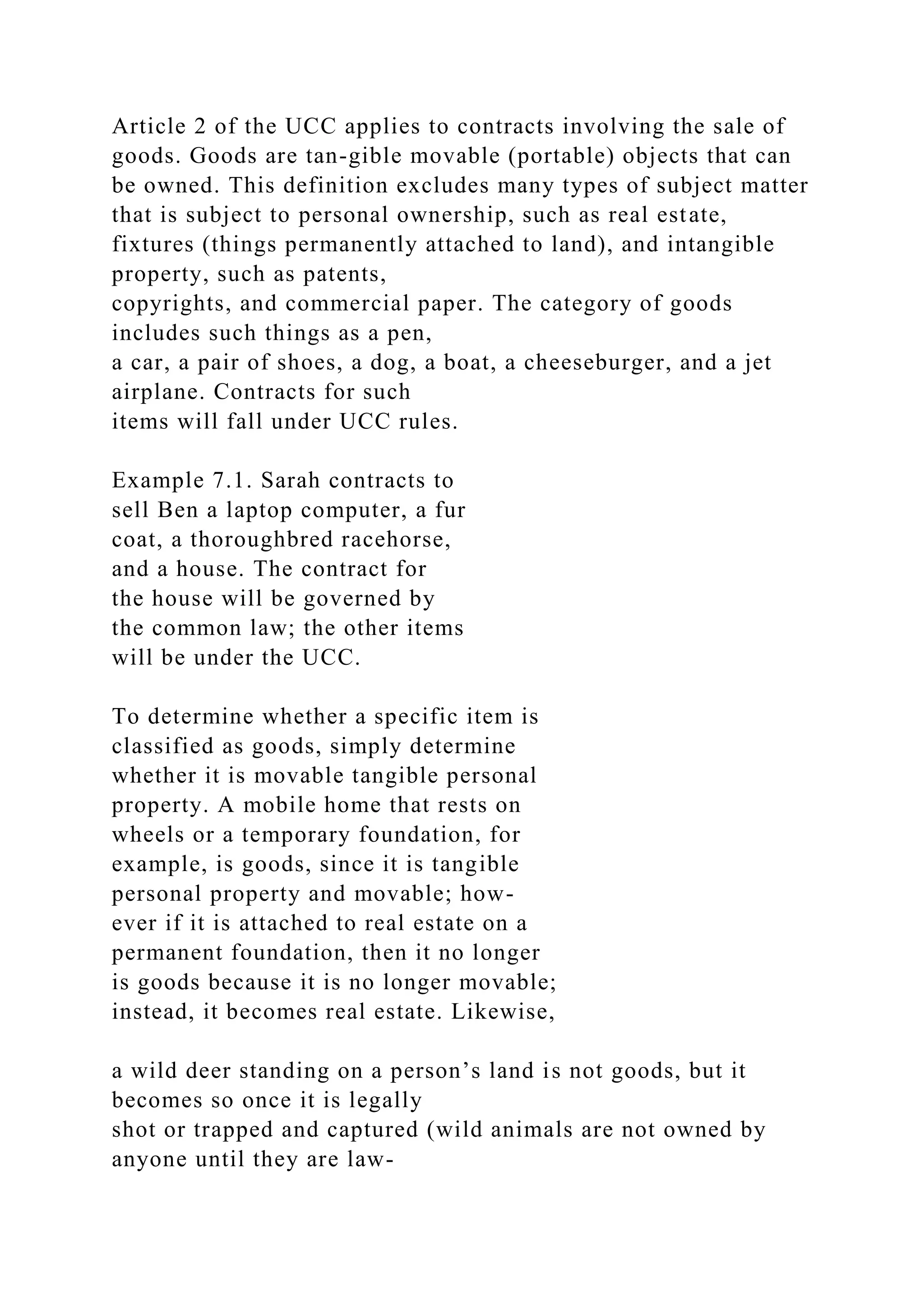 CHAPTER 7 Formation and Modification of the Sales Contract.docx